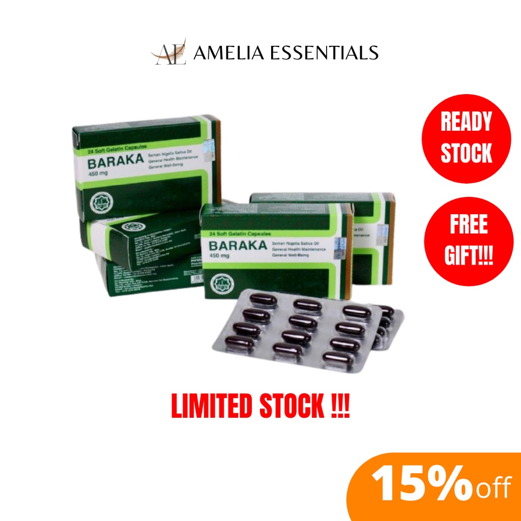 NWE EXPIRED 2025 READY STOCK!! BARAKA HABBATUSSAUDA CAPSULE 100% ...