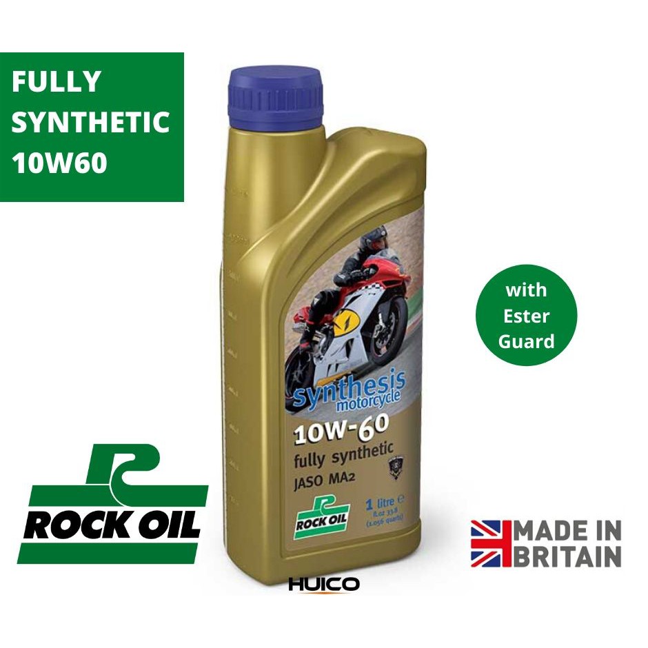 Rock Oil Synthesis 10W60 1L Fully Synthetic Motorcycle Engine Oil ...