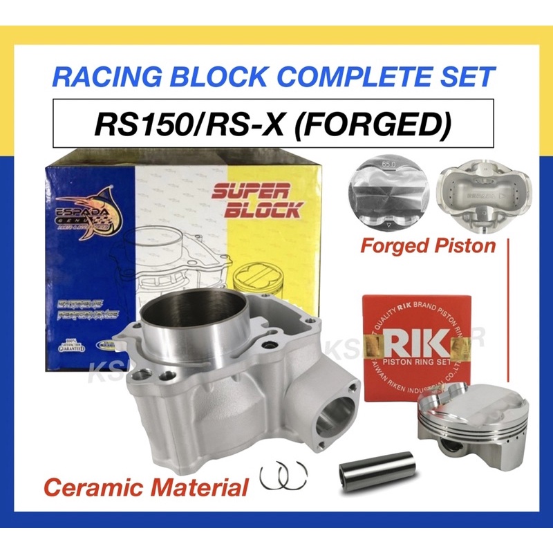 Racing Block Ceramic RS150/RS-X[Forged](63mm/65mm)ESPADA(block rs150 ...
