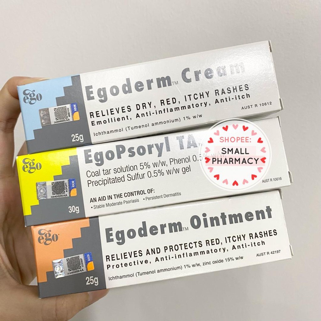 Egoderm Cream / Egoderm Ointment 25G / Ego Psoryl TA Coal Tar 30G ...