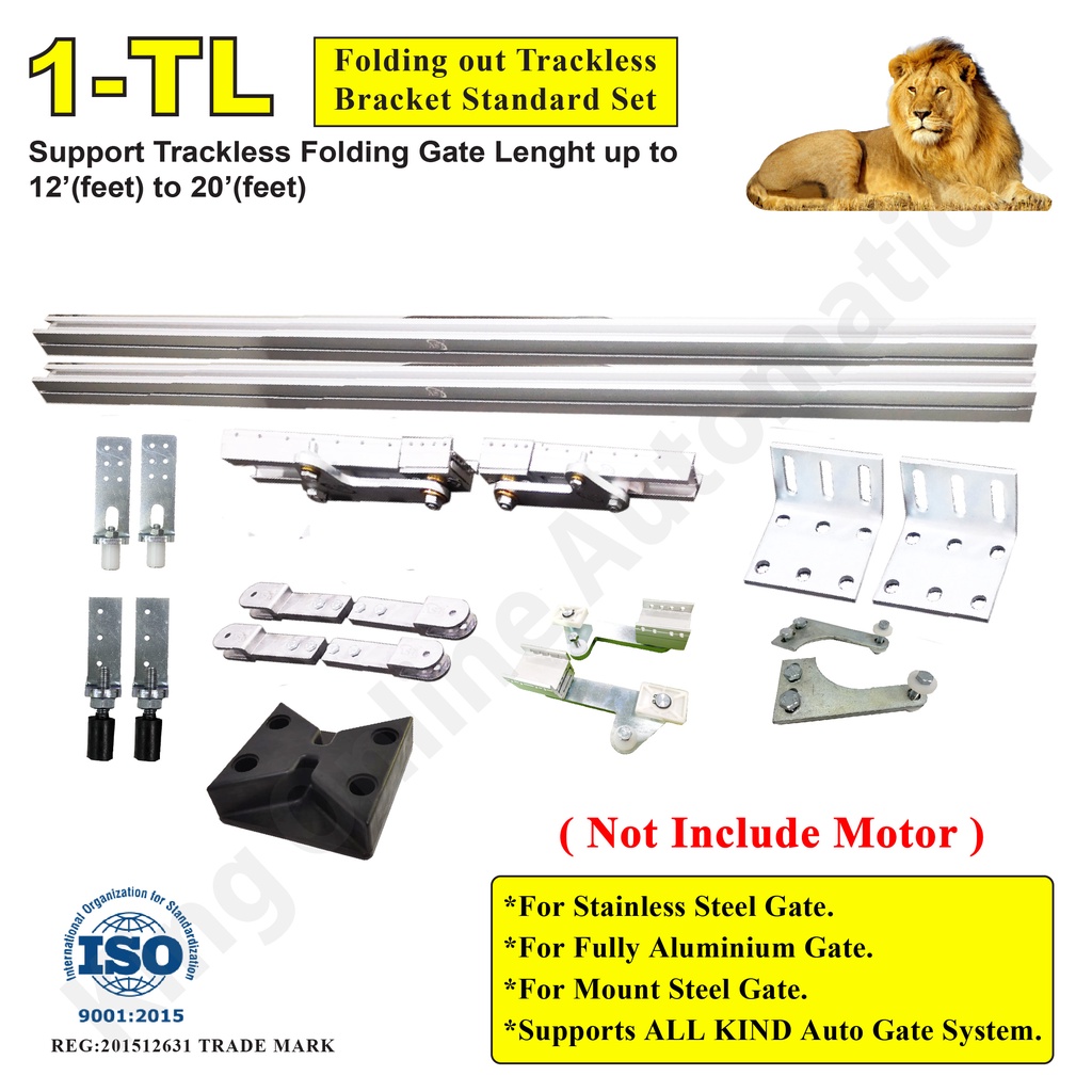 AUTOGATE AST 1TL ARMS TYPE TRACKLESS FOLDING BRACKET SET W/O MOTOR 保证正品 ...