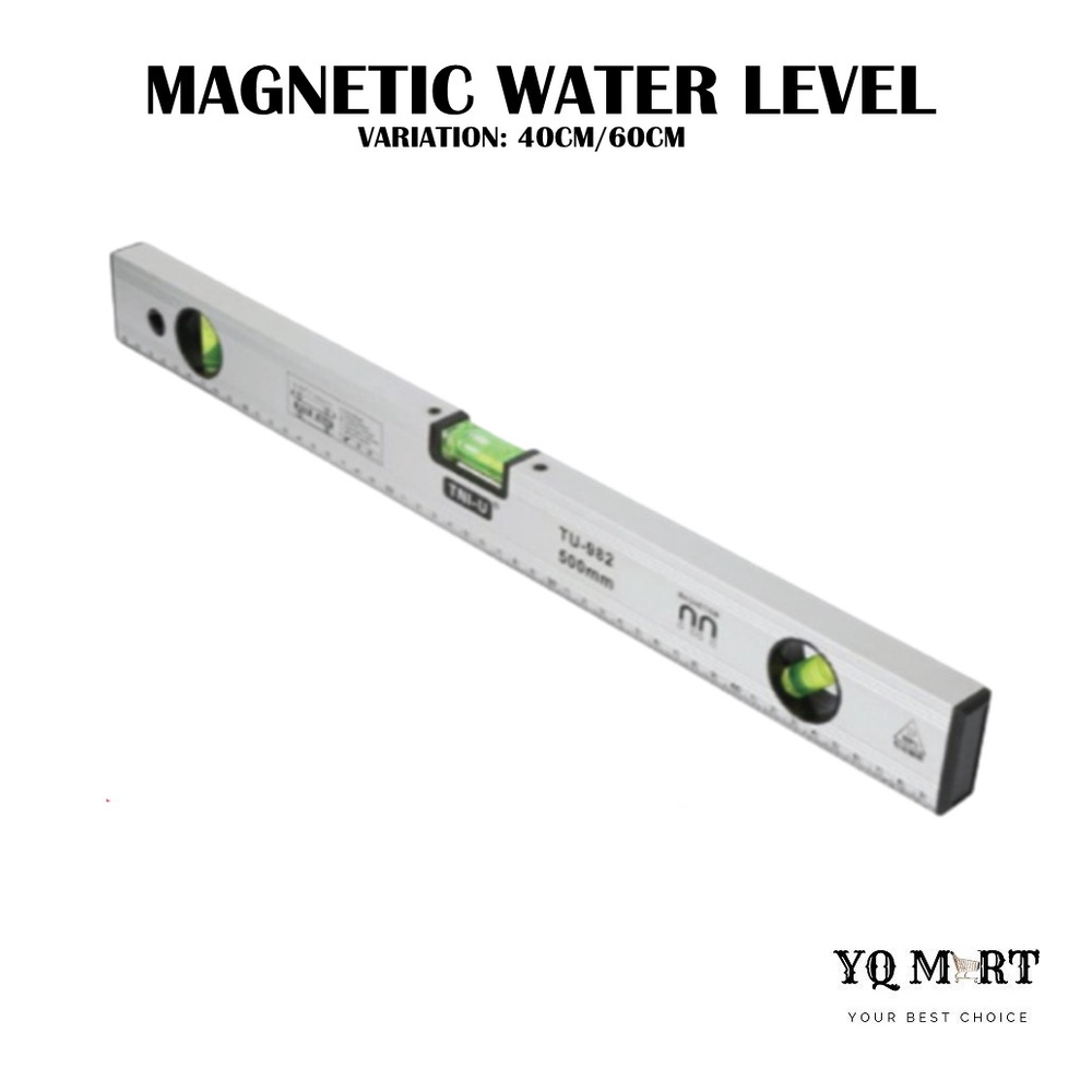 Aluminium Magnetic Water Level Timbang Air Magnet 40CM/60CM | Shopee ...