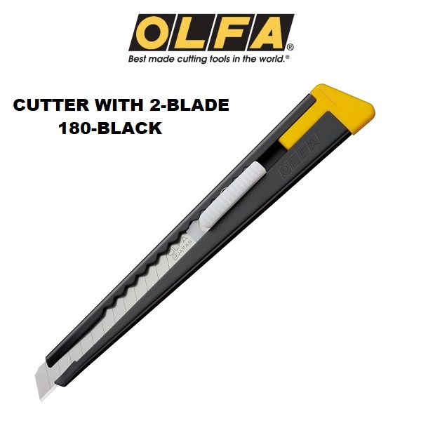 OLFA 9mm Precision Utility Knife (180-Black) | Shopee Malaysia