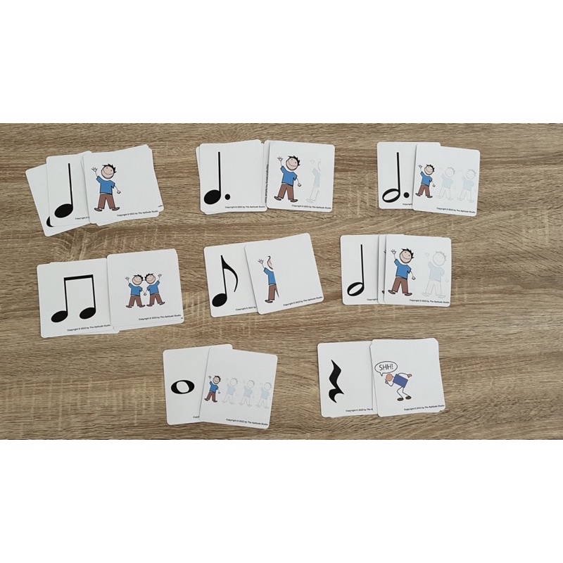 Multi purposes Musical Rhythms Cards for teaching rhythms for beginners ...