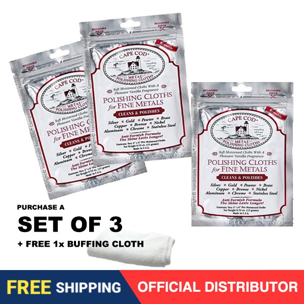 Cape Polish - Metal Polishing Cloths (Set of 3 packs) | Shopee Malaysia