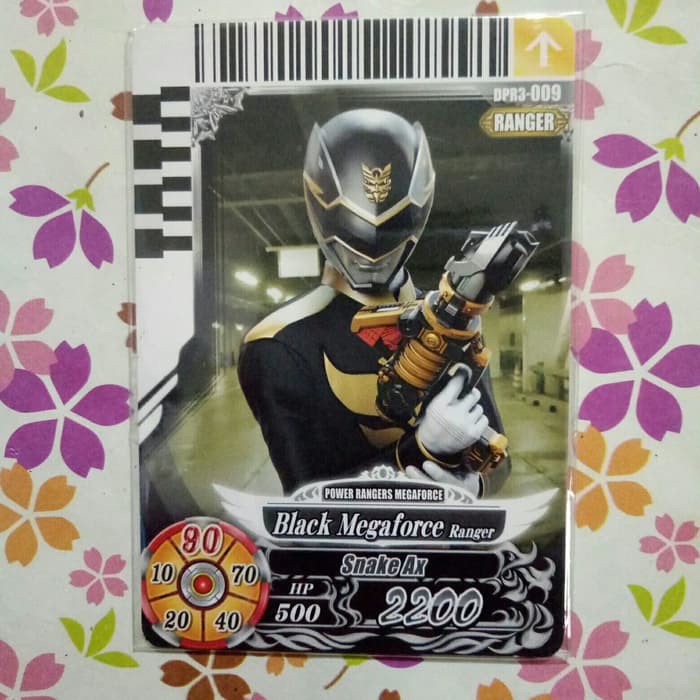 Power ranger card battle normal ranger black megaforce v3 | Shopee Malaysia