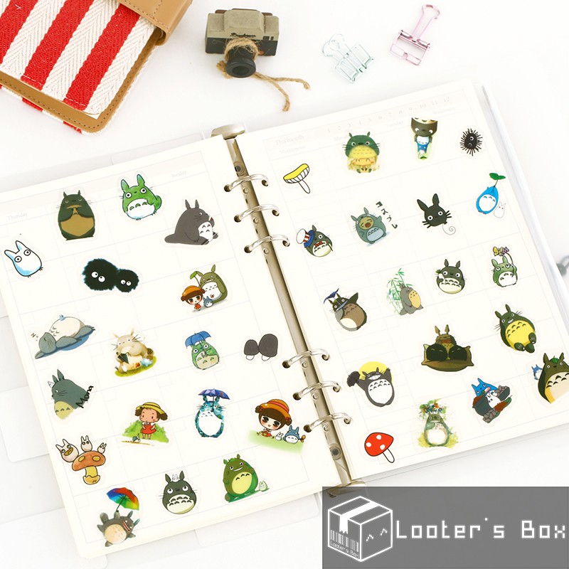 60 Pcs Totoro Loose Sticker Pack V2 (G) | Shopee Malaysia