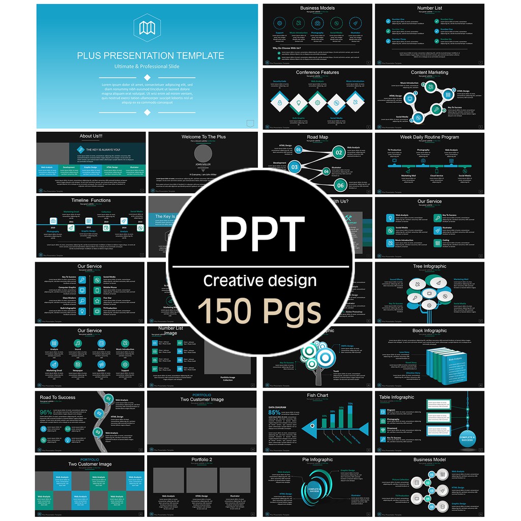 Power Point Layout Template Bundle Pack / Corporate / Presentation ...