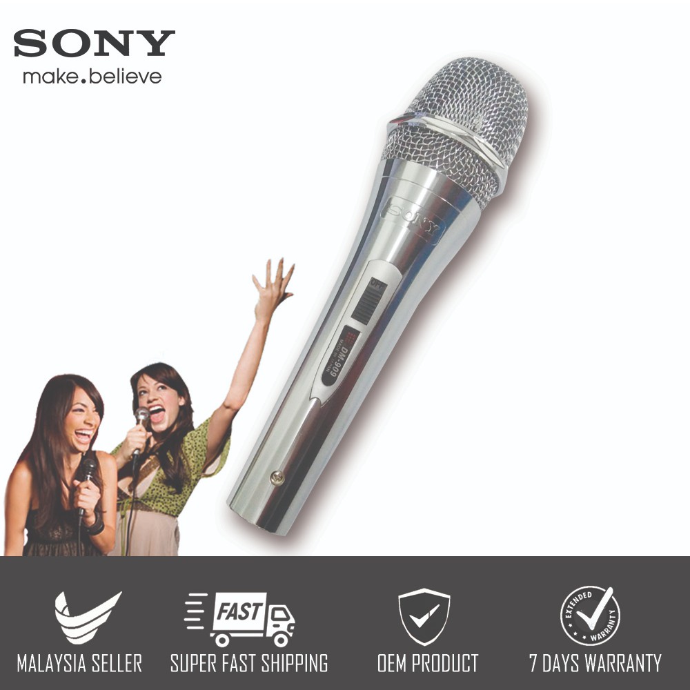 Sony Professional Wired Microphone/Mic/Mikrofon For karaoke & Vokal (SN-909) - Metal Body/High ...