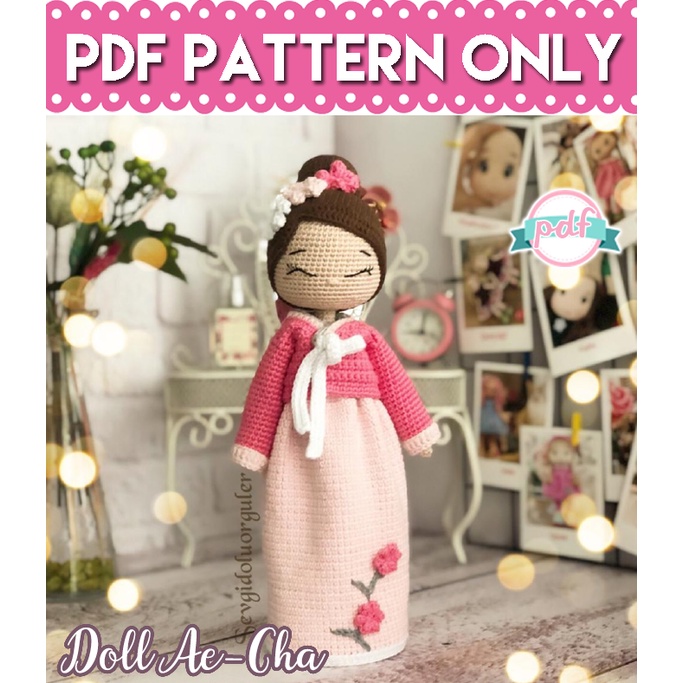 Crochet Pattern - Korean Doll Ae-Cha Amigurumi Pattern PDF | Shopee ...
