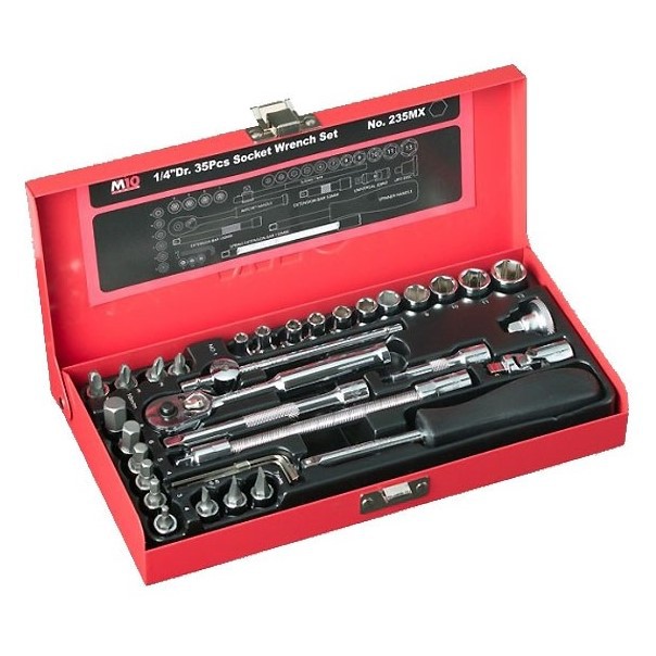 M10 Socket Wrench Set 1/4" x 35pcs NO.235MX | Shopee Malaysia
