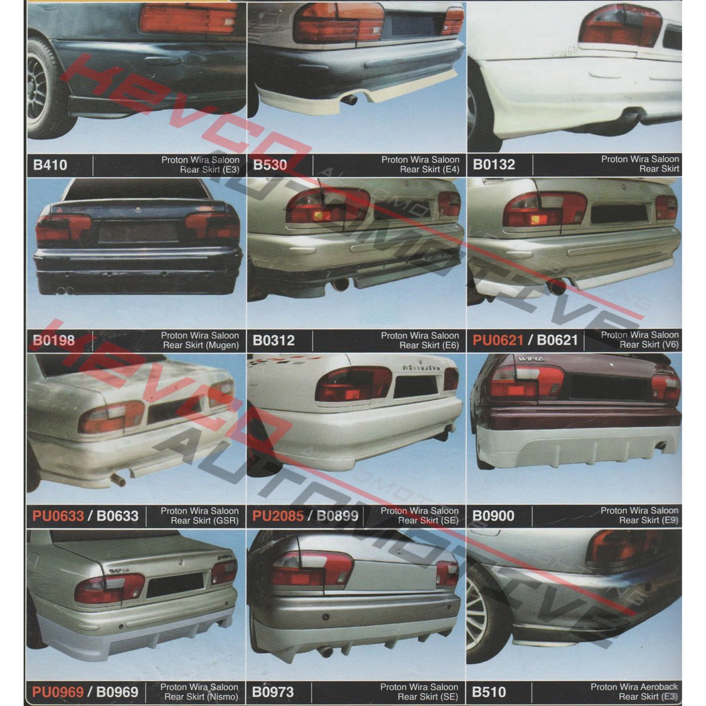 [INSTALLATION AVAILABLE] PROTON WIRA REAR SKIRT | Shopee Malaysia