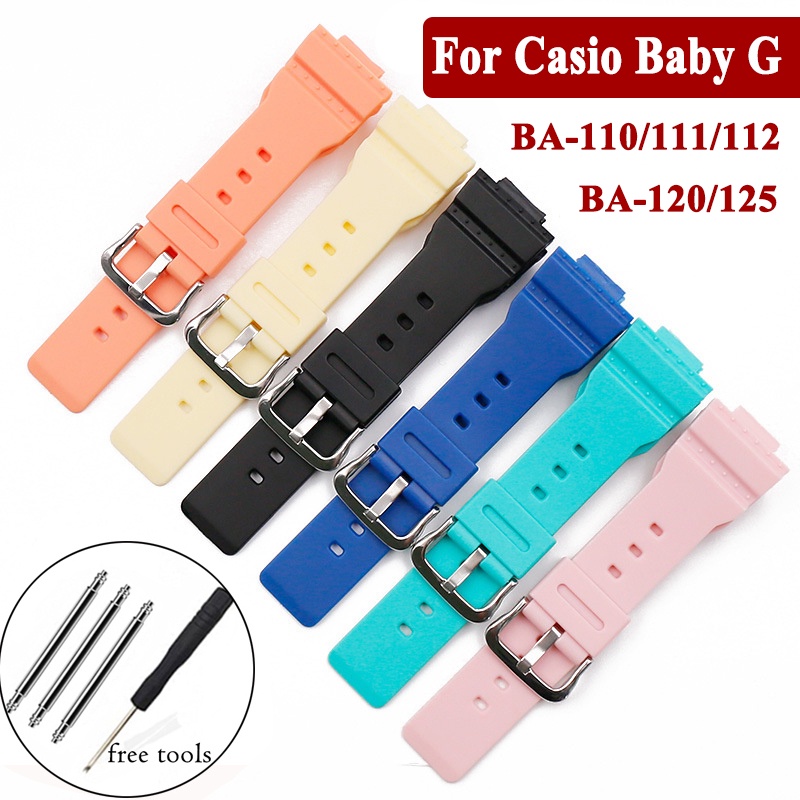 14mm Resin Watch Strap for Casio Baby G BA111 BA110 BA112 BA120 BA125 ...