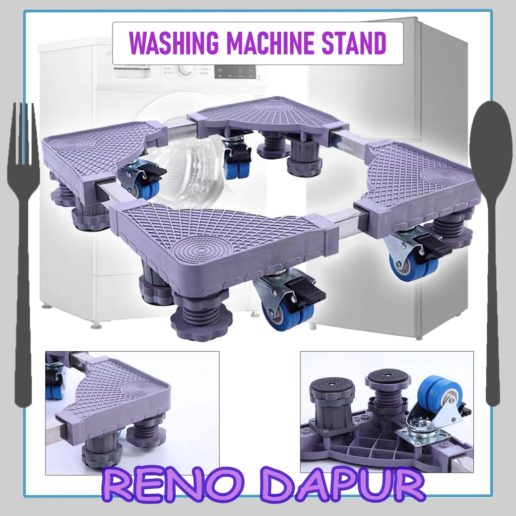 Heavy Duty Washing Machine Stand Casters Movable Mobile Refrigerator ...