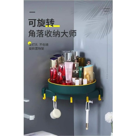 Corner Rotating Rack Corner Rotating Shelf Rak Multifunctional Corner ...