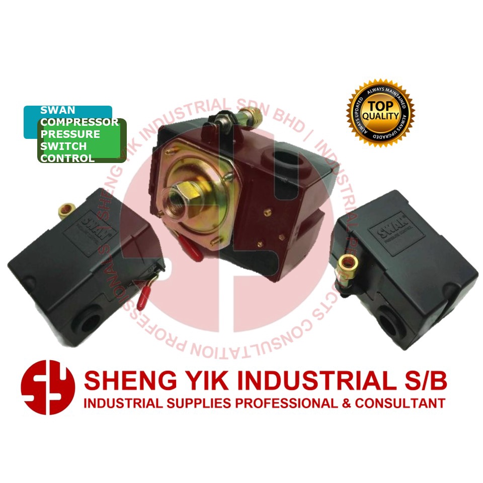 SYI SWAN AIR COMPRESSOR PRESSURE SWITCH CONTROL 2hp-15hp | Shopee Malaysia