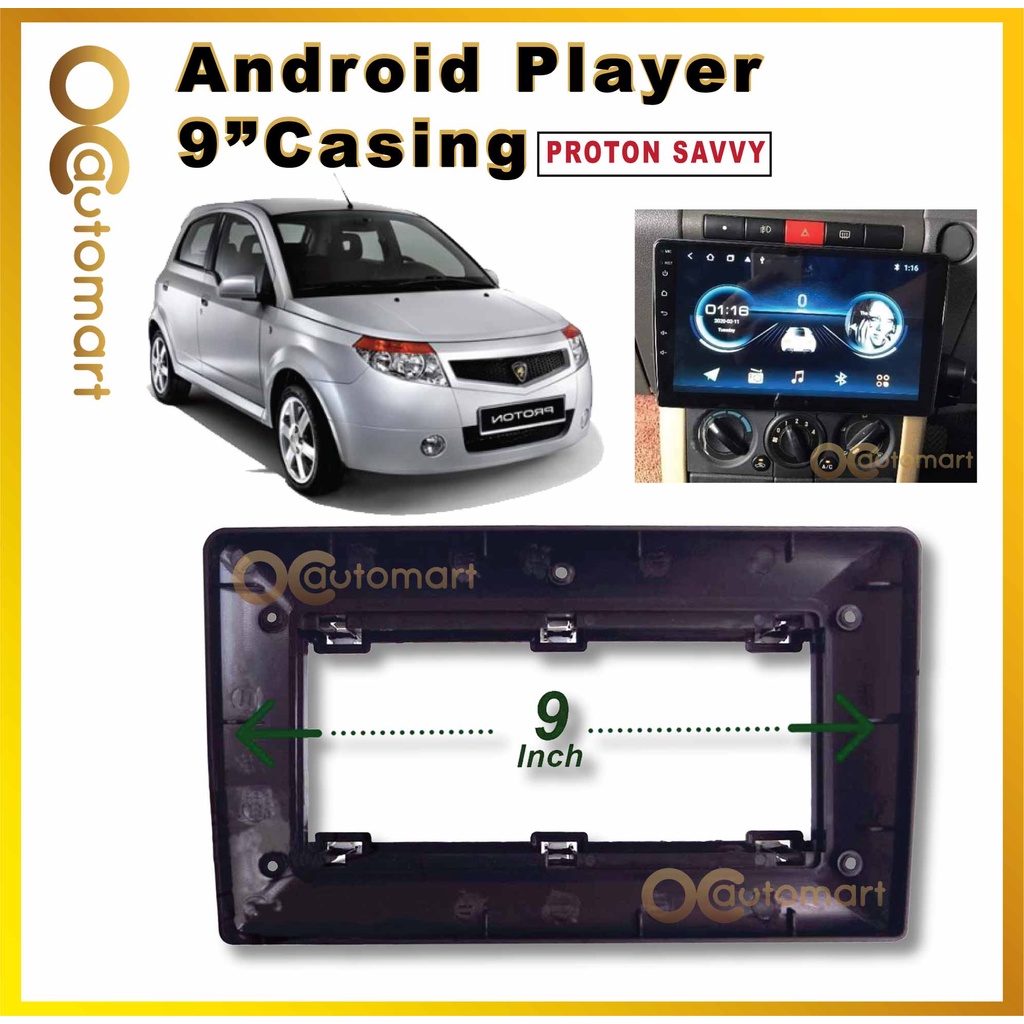 Android Player Casing 9" Proton Savvy | Shopee Malaysia