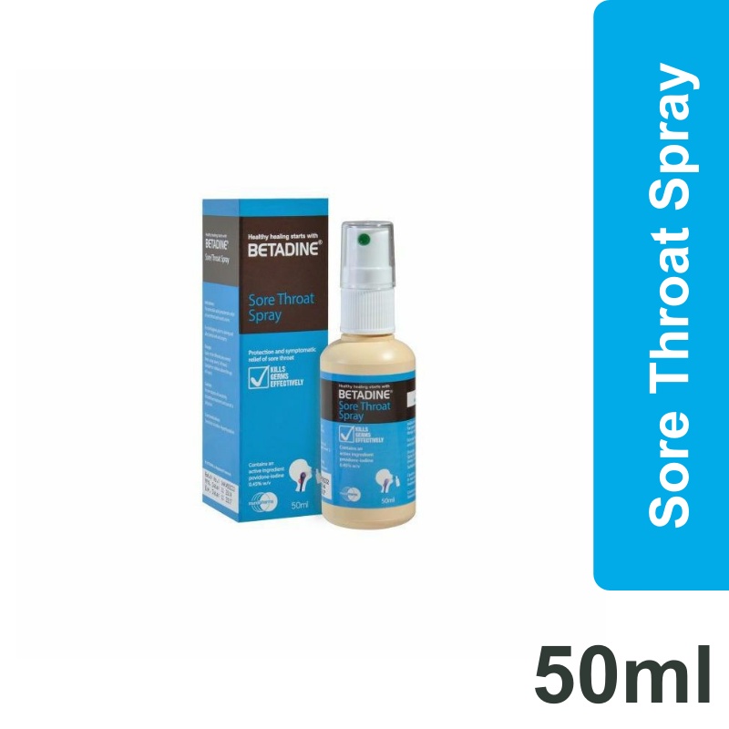 BETADINE® Sore Throat Spray 解喉咙痛 喷雾 SEMBURAN SAKIT TEKAK (50ml) READY ...