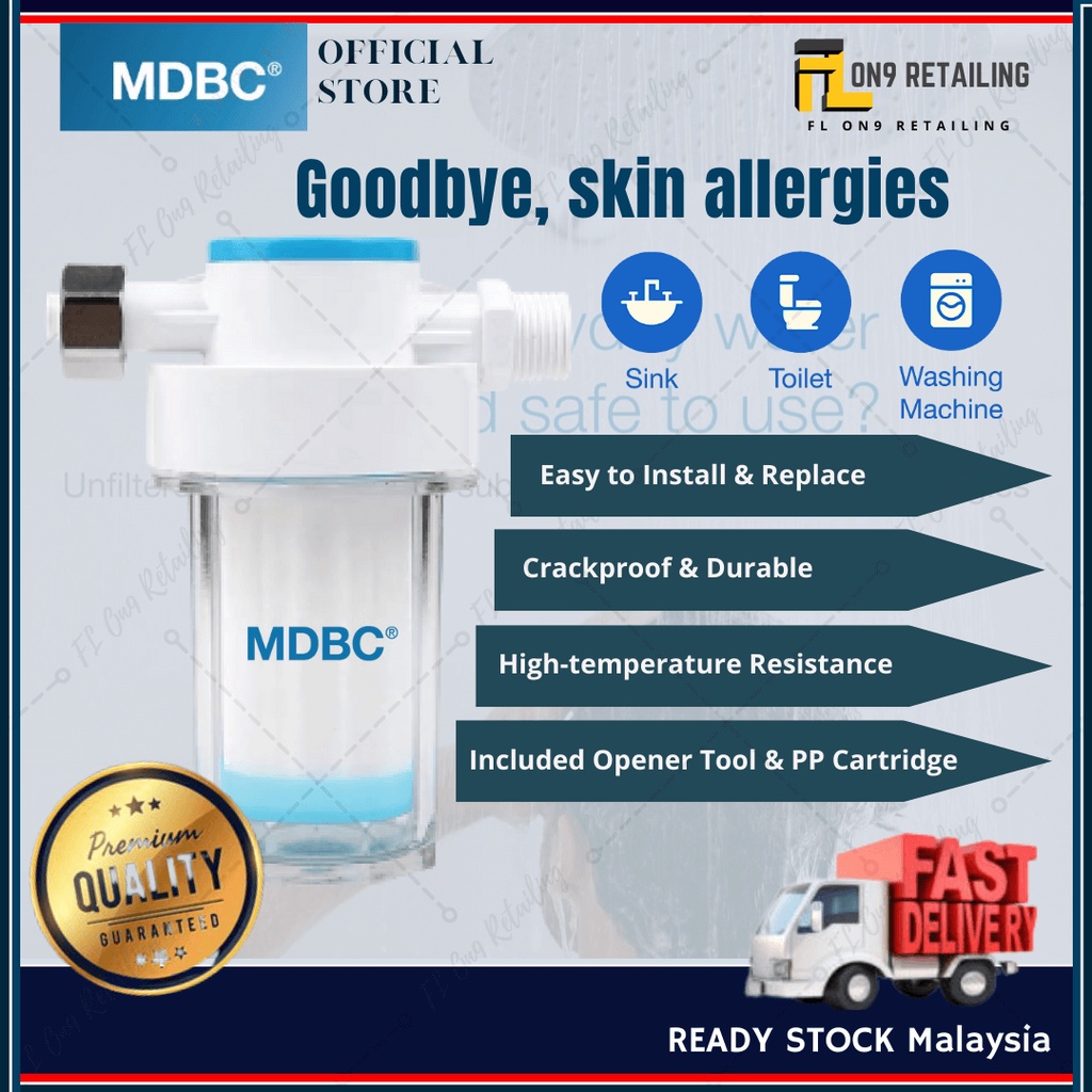 Mdbc Household Water Filter (PP) for Sink/ Side Bidet/Water Heater ...