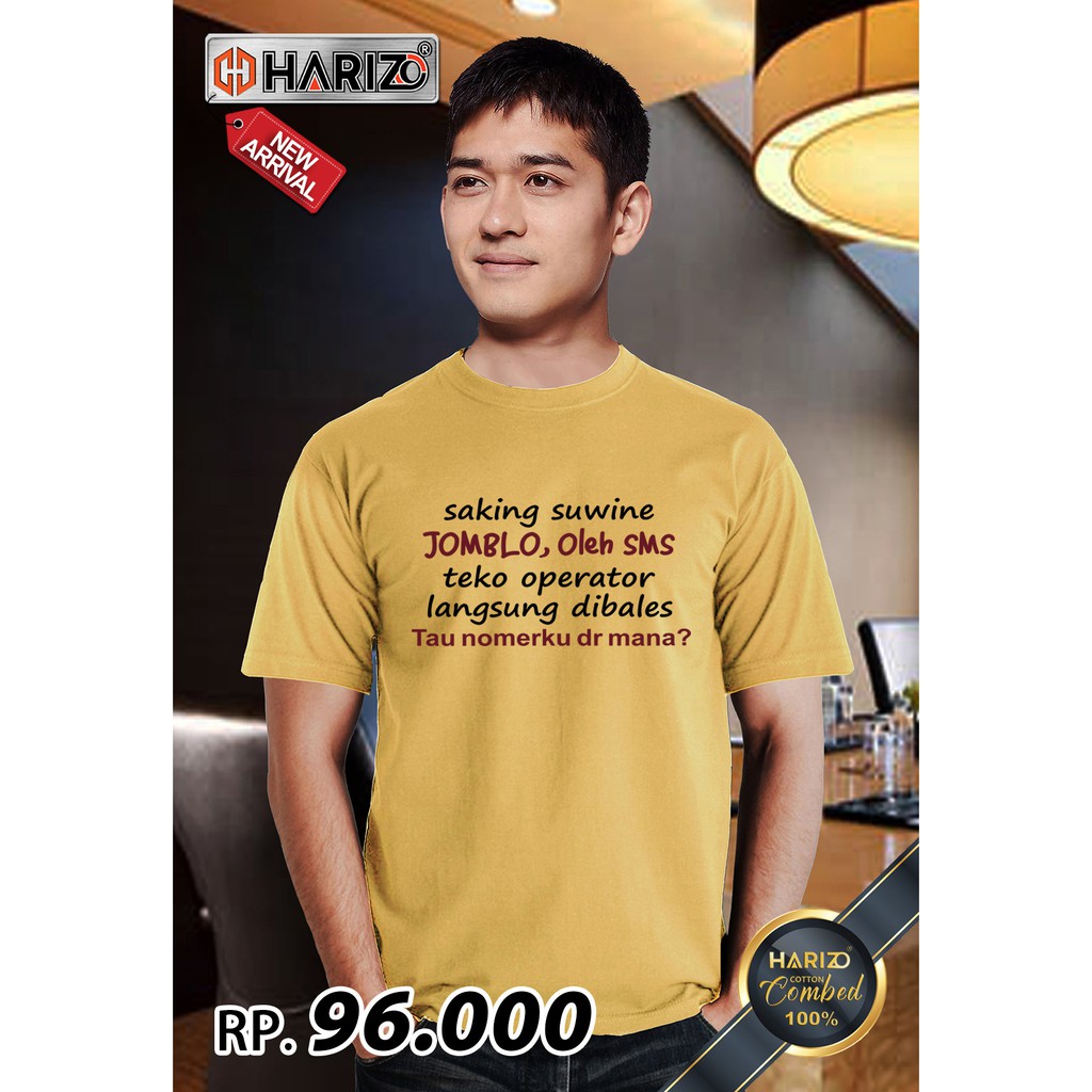 Funny Words T-Shirt Java Combed 30s Anti Bacteria (Jomblo) | Shopee Malaysia