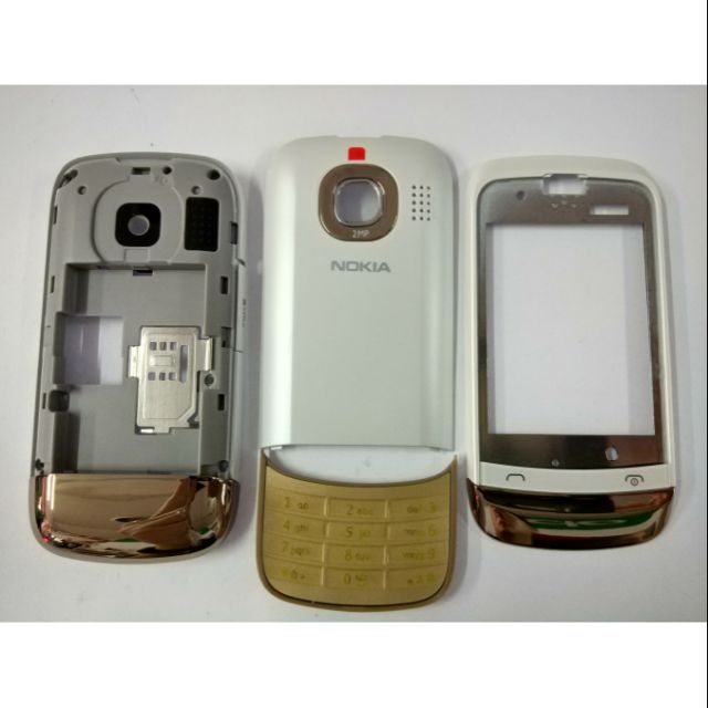 NOKIA C2-03 FULL SET COVER (GOLD) | Shopee Malaysia