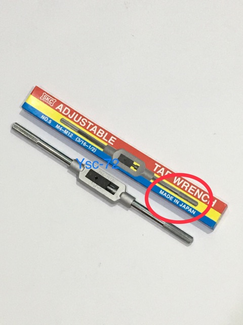 SKC HAND TAP HANDLE ADJUSTABLE TAP WRENCH SIZE NO : 0 ~ NO 7 MADE IN JAPAN | Shopee Malaysia
