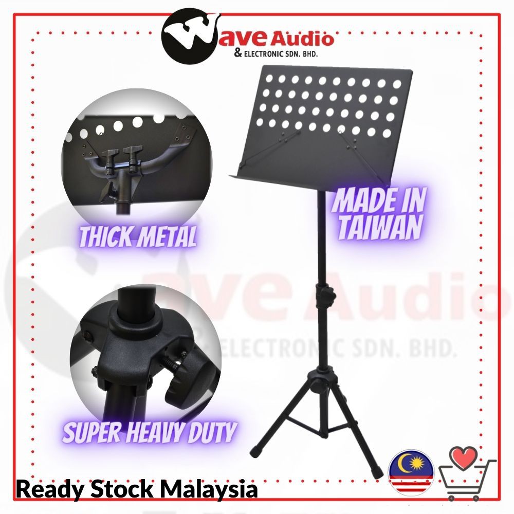 Dynamax Music Stand Book Stand Note Stand {Made In Taiwan} MS320 [𝗧𝗵𝗶𝗰𝗸 ...