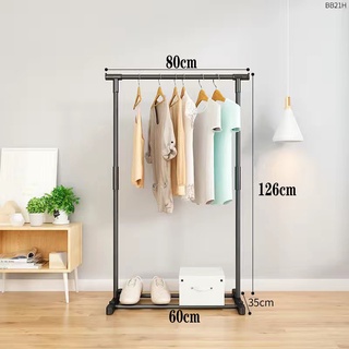 Single Pole Garment Rack Single Pole Clothes Hanging Rack Rak Pakaian ...