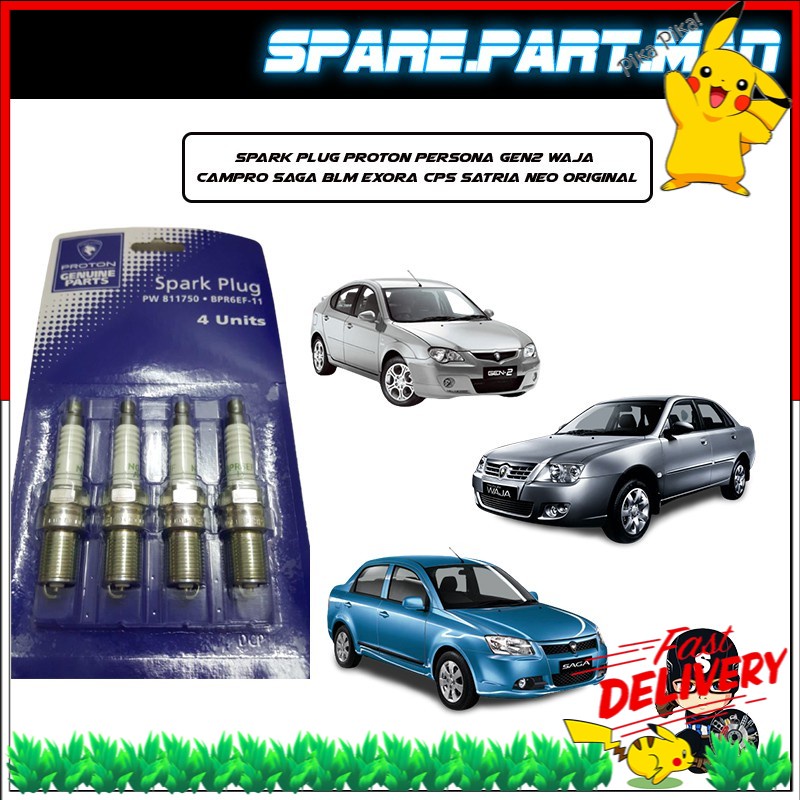 Spark Plug Proton Persona Gen2 Waja Campro Saga BLM Exora Cps Satria ...