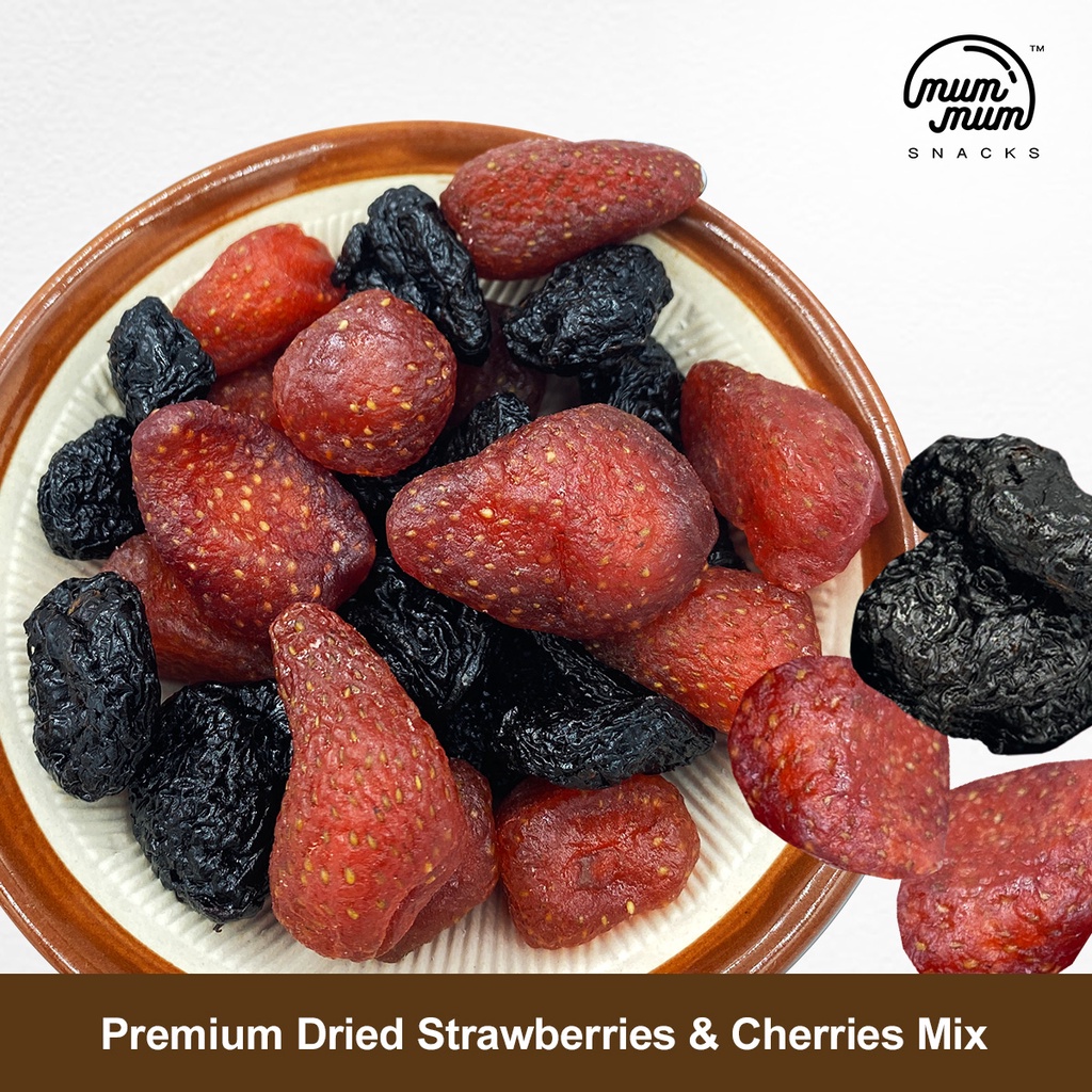 Premium Whole Dried Strawberries & Cherries Mix | Shopee Malaysia