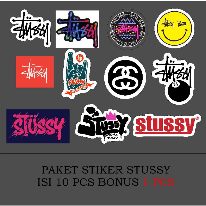 Stussy MANTAPPP Brand Sticker Package Contains 10pcs Stickers | Shopee ...