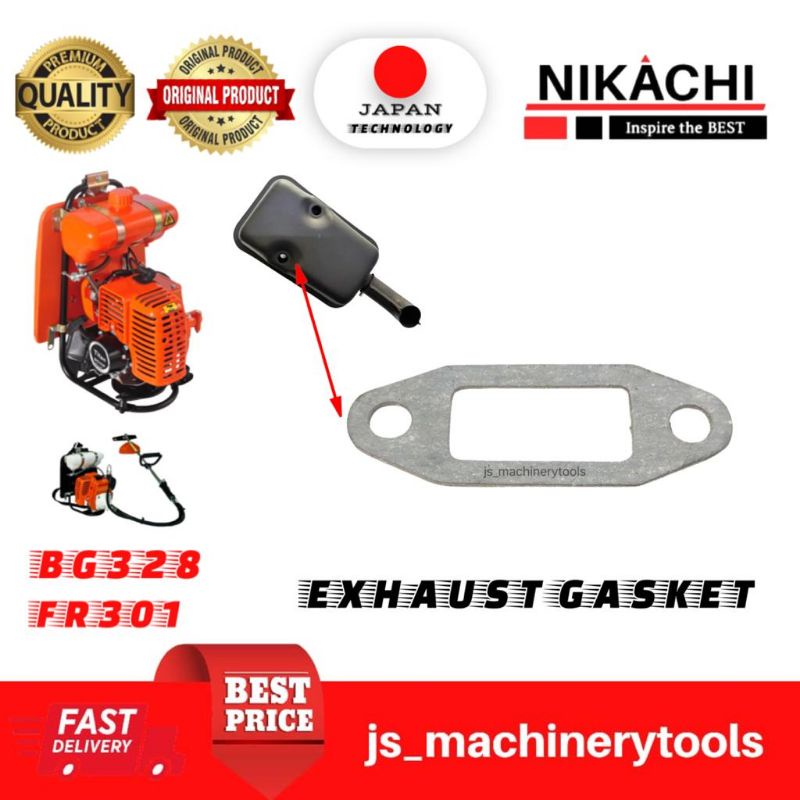 Brush Cutter Bg328 Muffler GASKET /EXHAUST Gasket (mesin rumput gasket ...