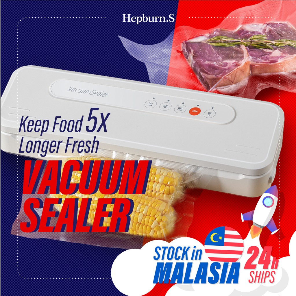 Household Vacuum Sealer Automatic Food Package Sealing Machine Electric ...