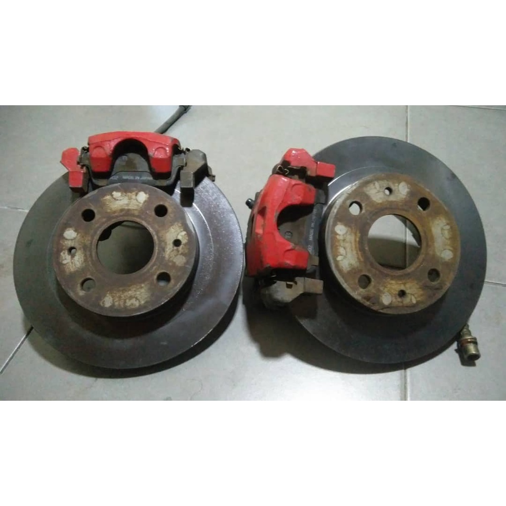 double layer disc and caliper for kenari viva kelisa | Shopee Malaysia