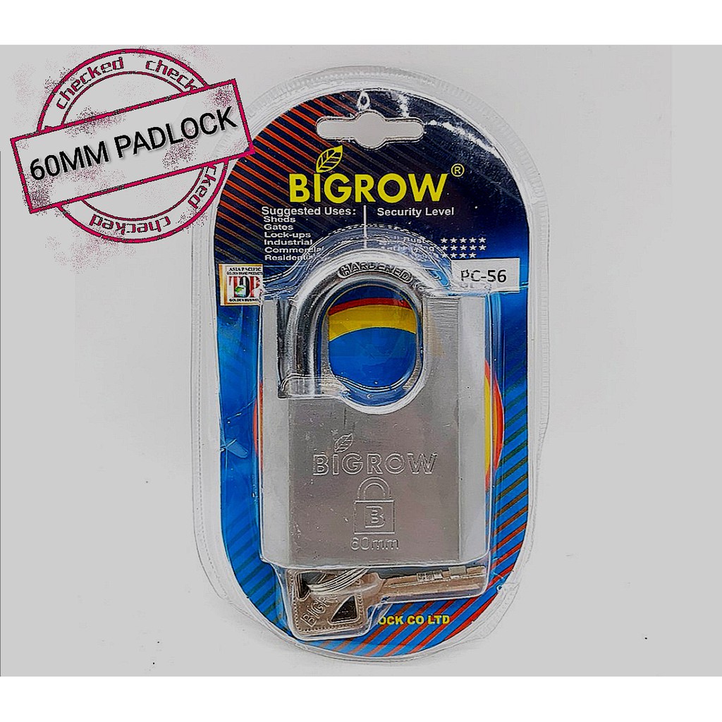 BIGROW SECURITY PAD LOCK | Shopee Malaysia