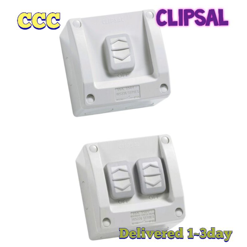 CLIPSAL WS226/2 1G/2G W/P Switch | Shopee Malaysia