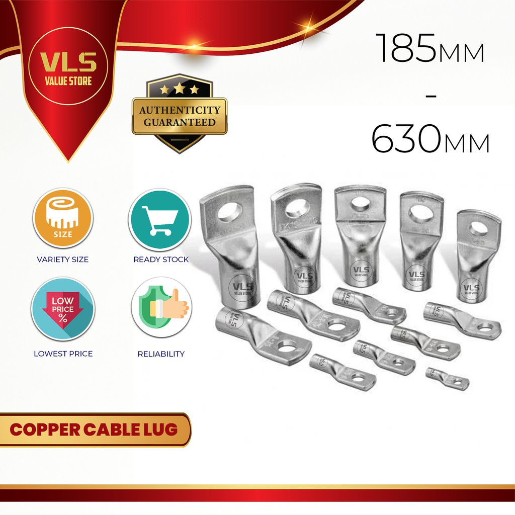 COPPER CABLE LUG 185mm 240mm 300mm 400mm 500mm 630mm | Shopee Malaysia
