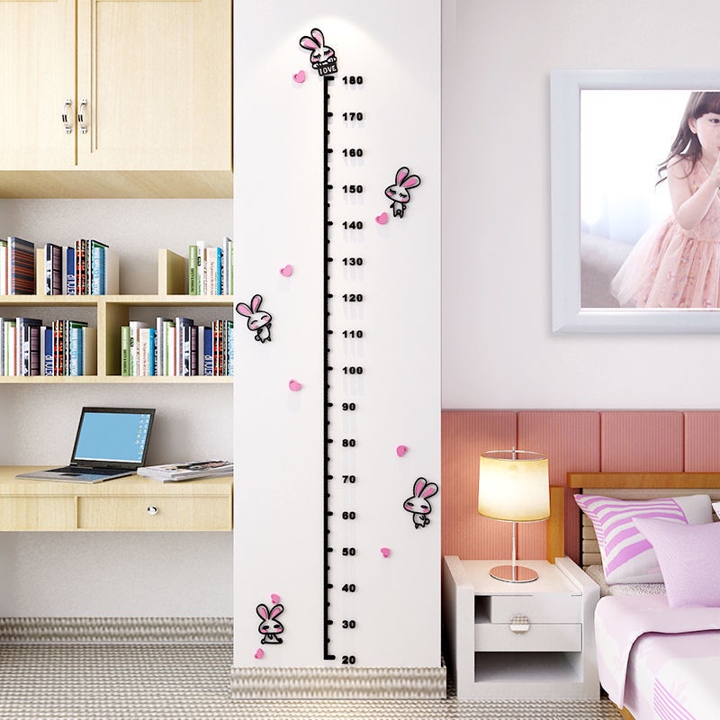 Height Measure Sticker 3D Doraemon Hello Kitty Mickey Cartoon Pattern ...