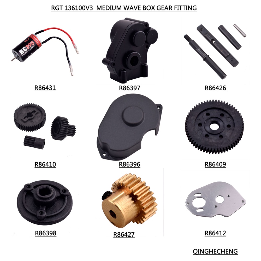 RGT 136100V3 4WD Jimny Anti-True Climbing Car Medium Wave Box Gear ...