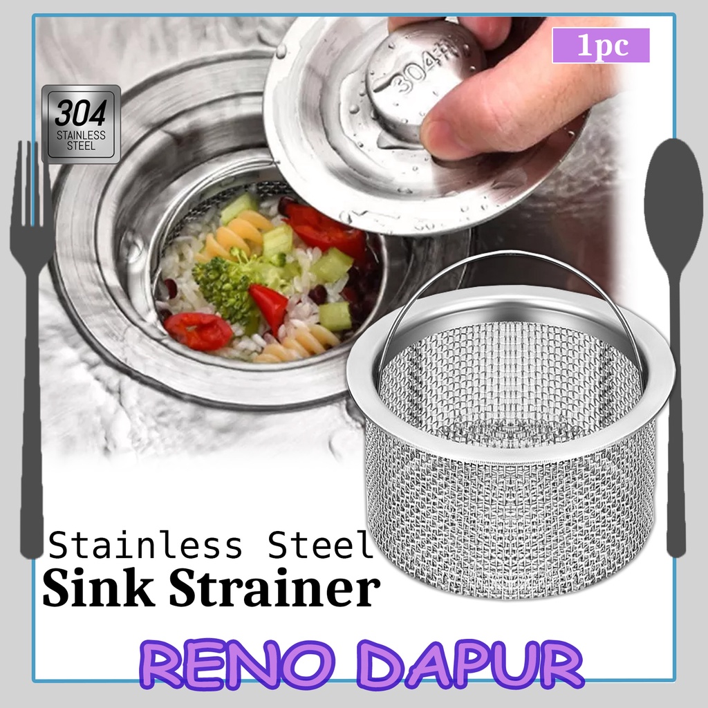 Stainless Steel Sink Strainer Drain Anti Blocking Mesh Net Anti ...