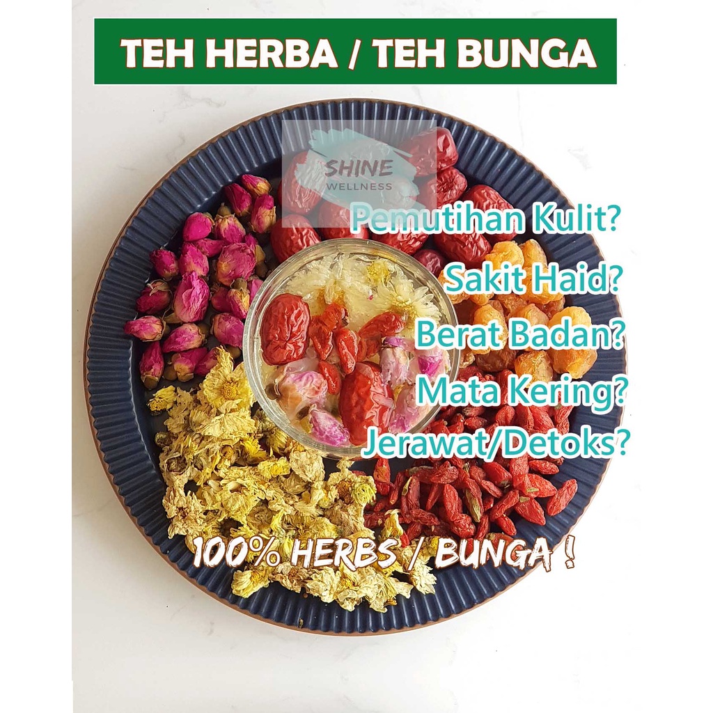 Teh Bunga Buang Lemak + Kulit Putih Halus / Teh Ba Bao /Air Herbal ...