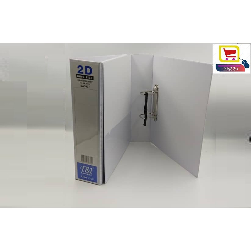 East File F1 PVC 2D Ring File 50mm A4 - White | Shopee Malaysia