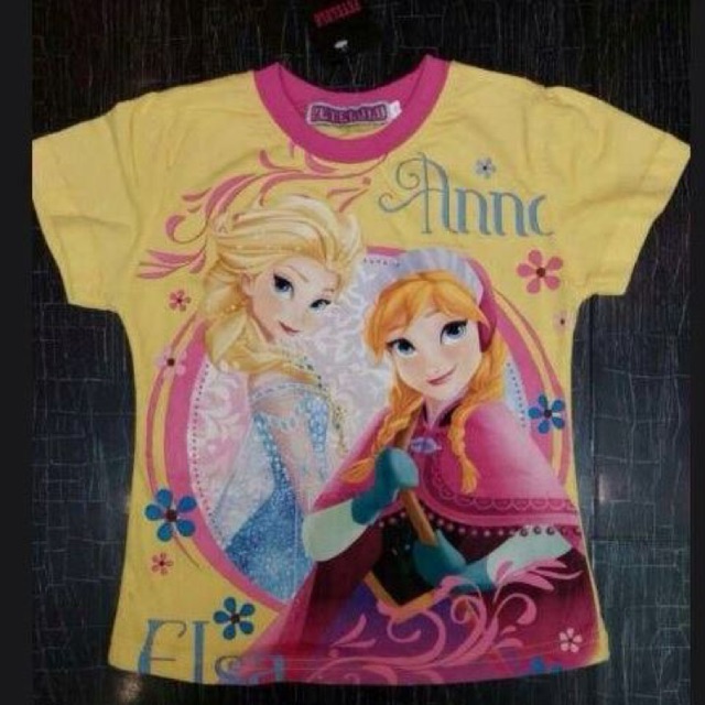 Frozen Tee (Yellow) | Shopee Malaysia