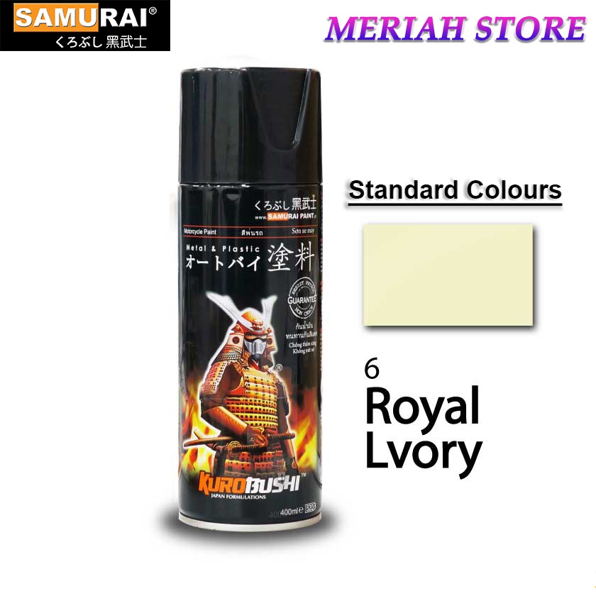 Samurai 06 Royal Ivory Standard Colour Aerosol Spray Paint 400ml ...