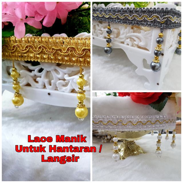 Lace Manik Untuk Gubahan Hantaran / Langsir (Approx 12 Meters) | Shopee ...