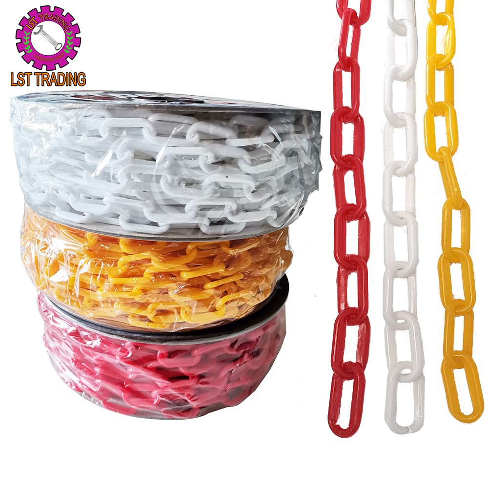 [READY STOCKS] 1 METRE PLASTIC CHAIN ( YELLOW / RED / WHITE) RANTAI ...