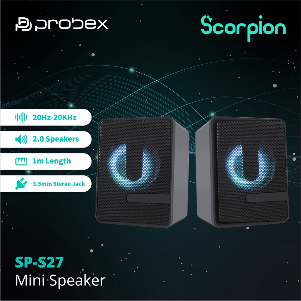Probex SP-S27 Multimedia Mini Speaker | Shopee Malaysia