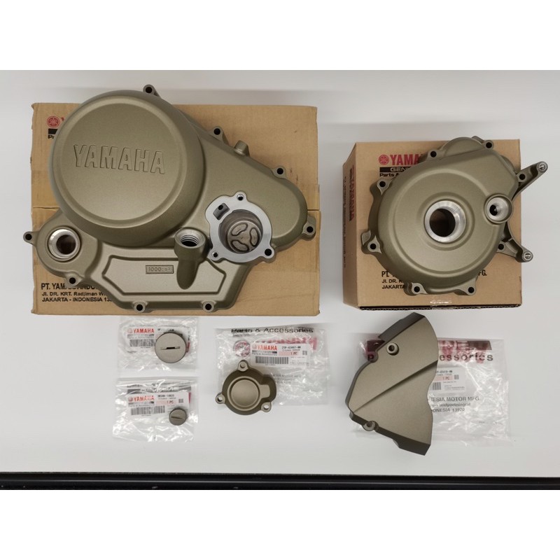 ORIGINAL YAMAHA Y15ZR / FZ150i ENGINE COVER SET MAGNETO COVER + CLUTCH ...