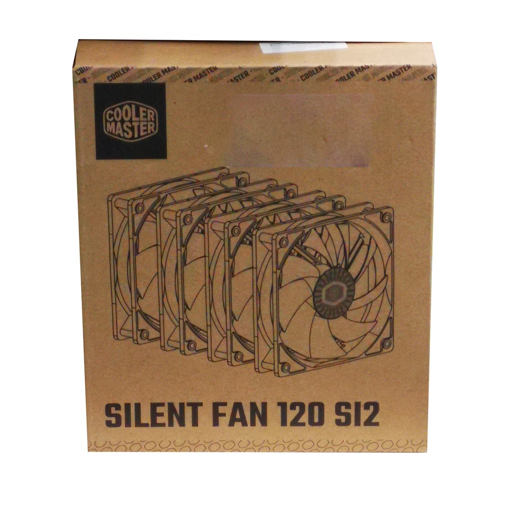 COOLERMASTER SILENT FAN 120 SI2 CASING FAN 4PCS PACK 1200RPM 3-PIN ...