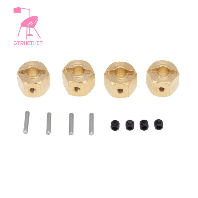 Brass 12Mm Hex Wheel Hub Extended Adapter for Axial SCX10 III CC01 WRAITH RR10 Redcat GEN8 1/10 ...